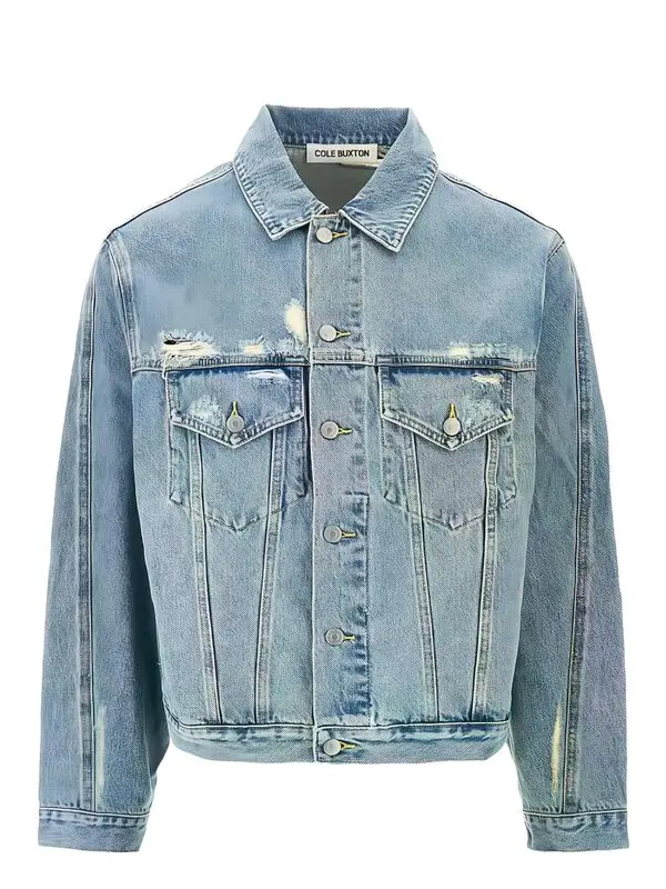 COLE BUXTON Cotton Jacket - Blue