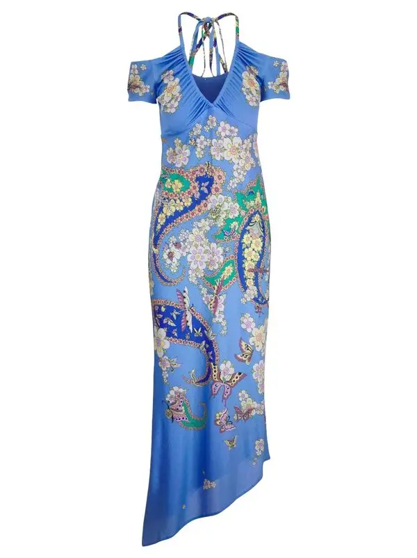 Etro Halterneck Dress - Blue