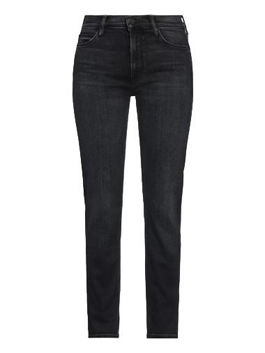 MOTHER Mid-rise Straight Leg Jeans - Black