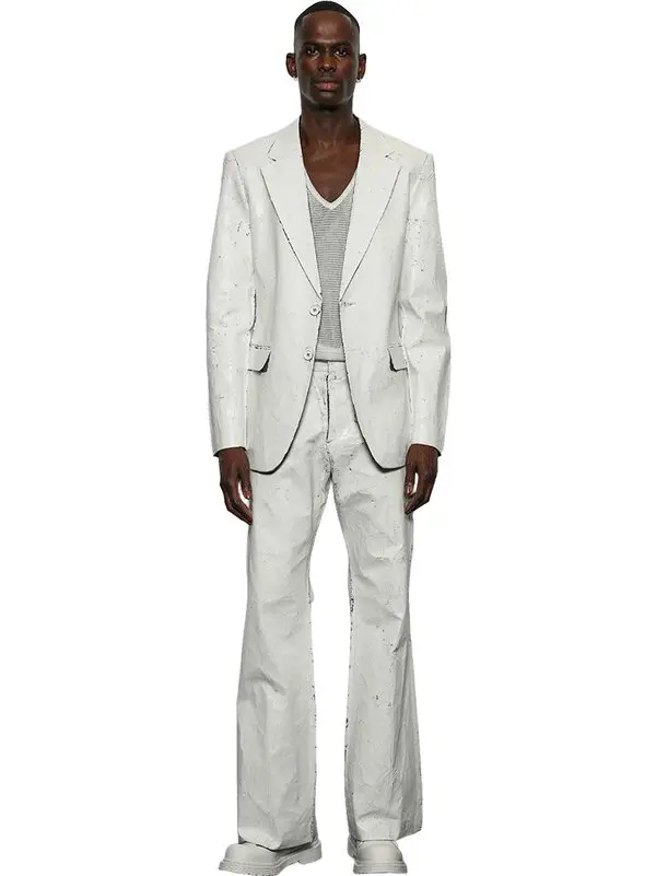 MAISON MARGIELA Straight Leg Pants - White