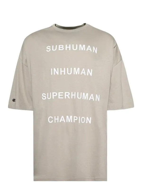 Rick Owens X Champion Knitted Tommy T Pearl - White