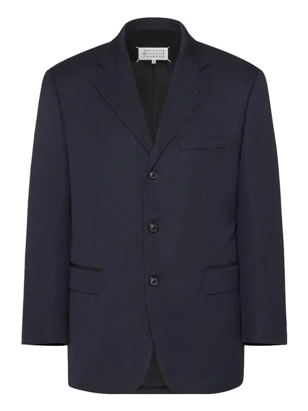MAISON MARGIELA Single-breasted Blazer - Blue