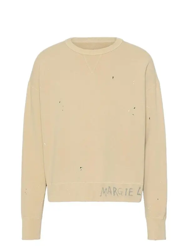 MAISON MARGIELA Crewneck Sweatshirt - Beige