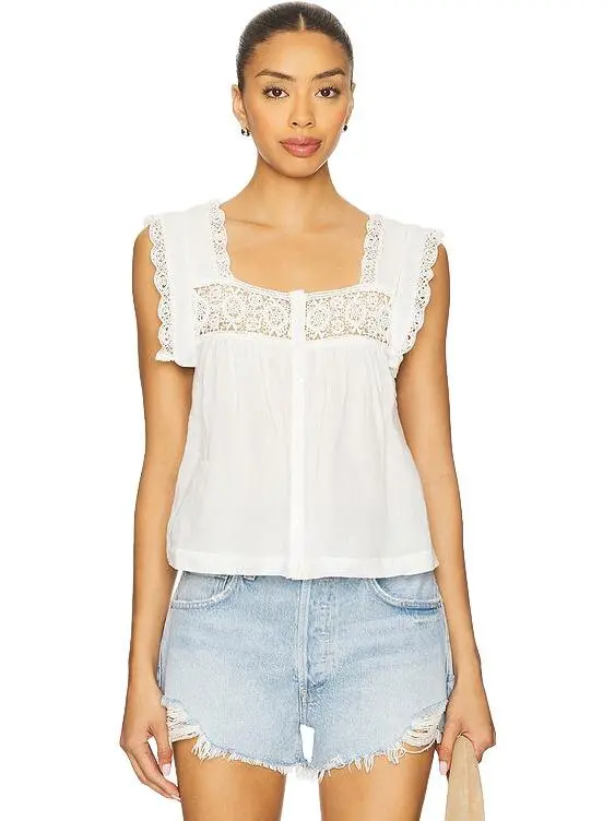 Citizens Of Humanity Mia Embroidered Top - White