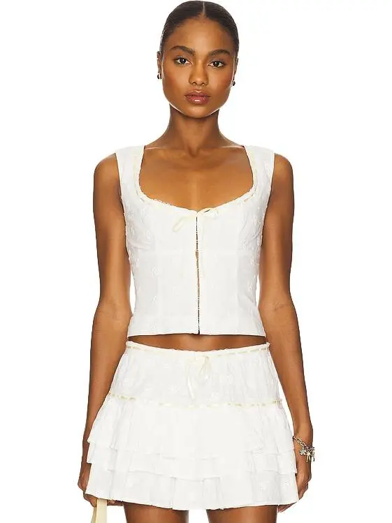 Majorelle Maura Top - White