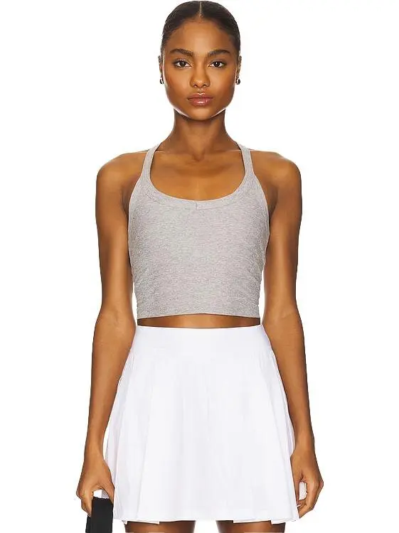Beyond Yoga Spacedye Cropped Tank Top - Silver Mist