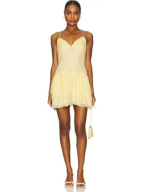 Tularosa Ada Mini Dress - Butter Yellow