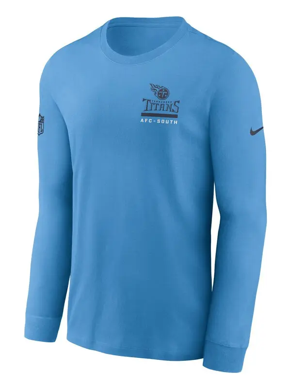 Nike Tennessee Titans Sideline Team Issue Dri-fit Nfl Long-sleeve T-shirt - Blue