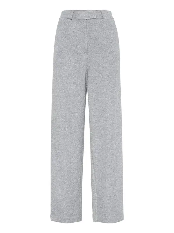Brunello Cucinelli Jersey Trousers - Grey
