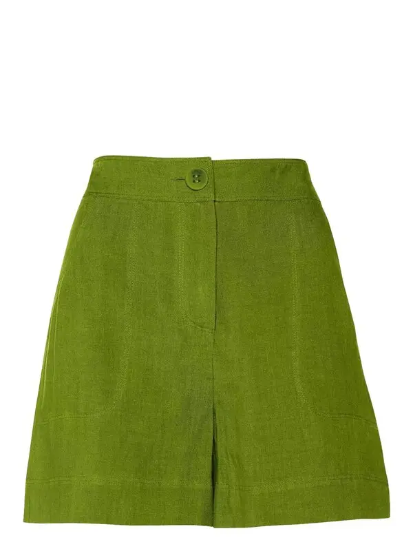 ERES Correct High-waisted Shorts - Green