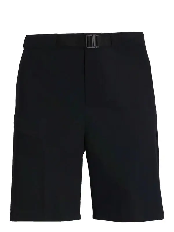 On Belted Knee-length Shorts - Black