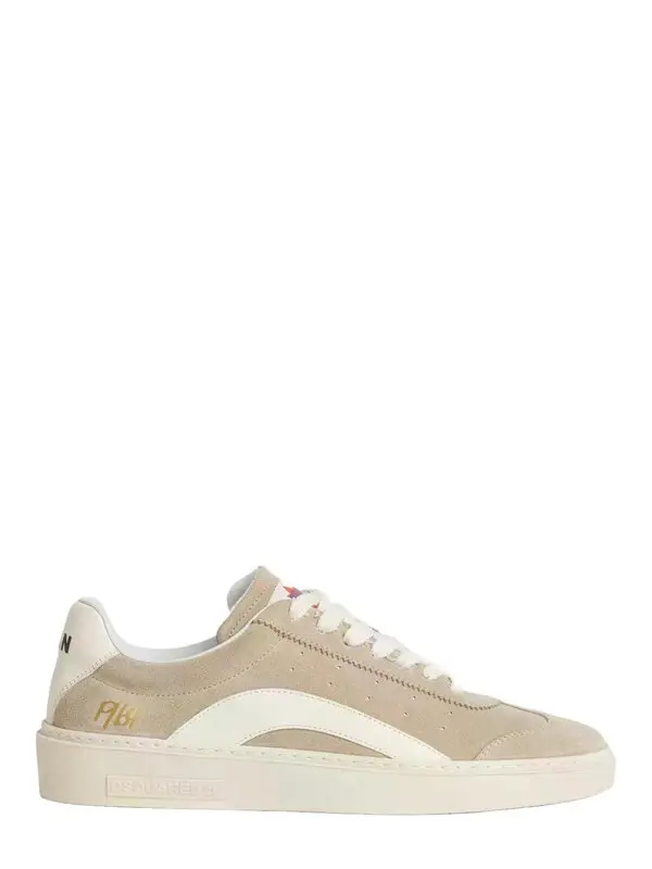 Dsquared2 Suede Low Top Sneakers - Neutrals