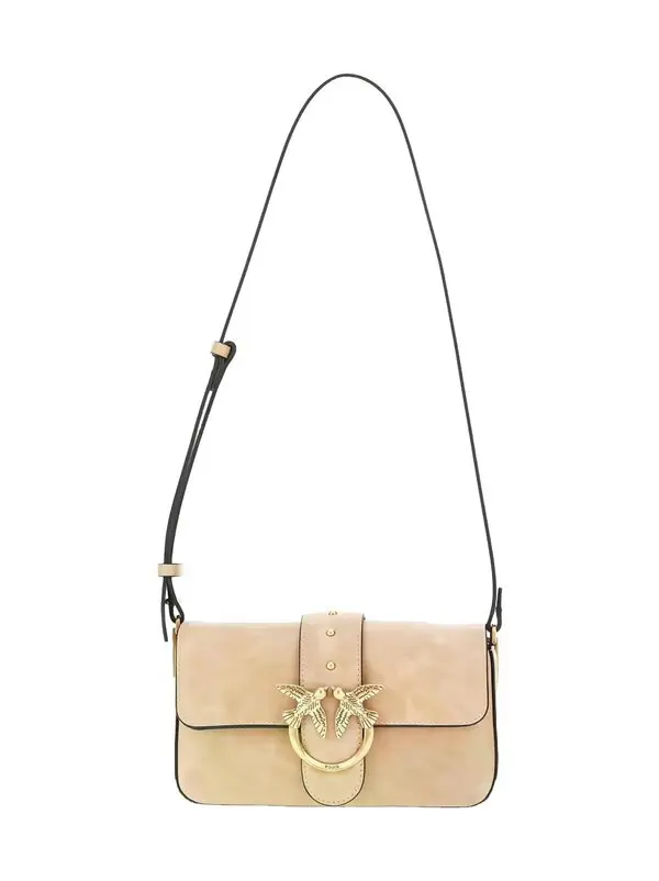 Pinko Classic Love One Simply Shoulder Bag - Neutrals