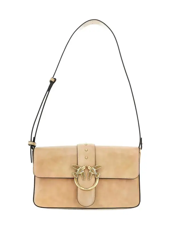 Pinko Love Birds Motif Shoulder Bag - Neutrals