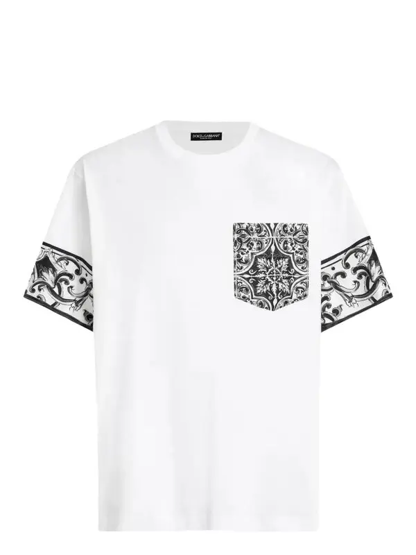 Dolce & Gabbana Majolica-print T-shirt - White