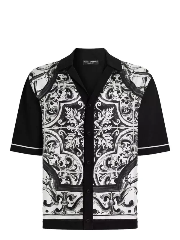 Dolce & Gabbana Majolica-print Shirt - Black
