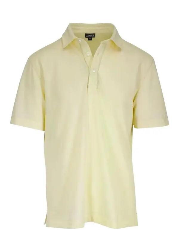 Zegna Cotton Polo Shirt - Yellow