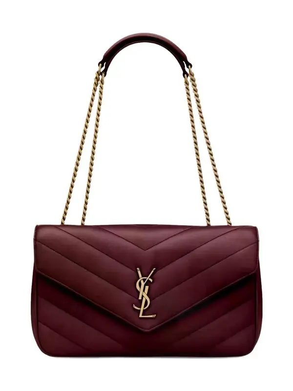 Saint Laurent Loulou Medium Shoulder Bag - Red