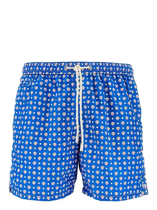 MC2 SAINT BARTH Patterned Swim Shorts - Blue