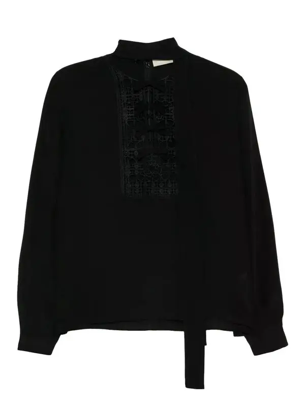Elie Saab Long-sleeved Blouse - Black