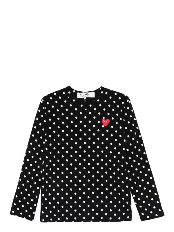Play Comme Des Garcon Cotton T-shirt - Black