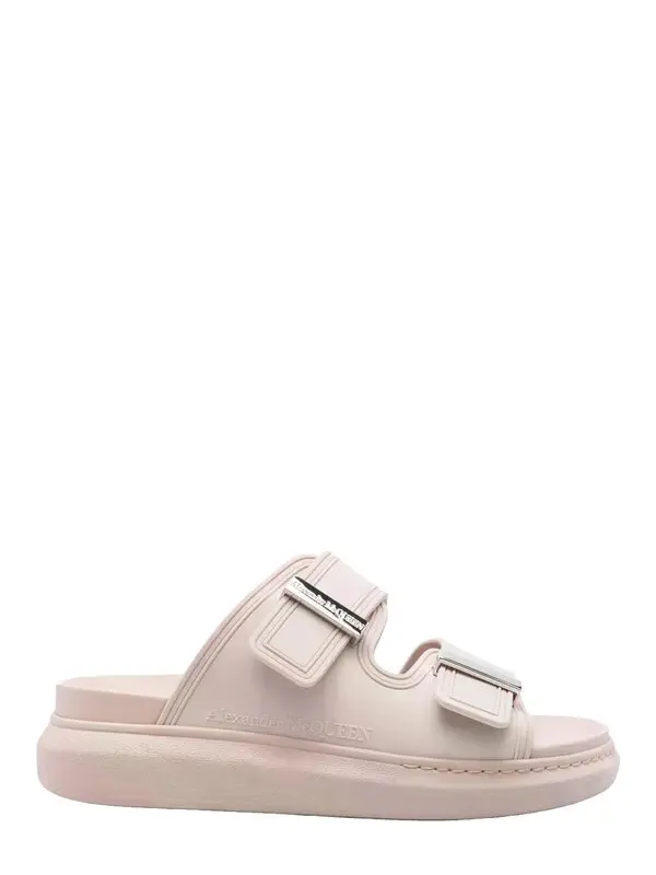 Alexander McQueen Logo-engraved Sandals - Pink
