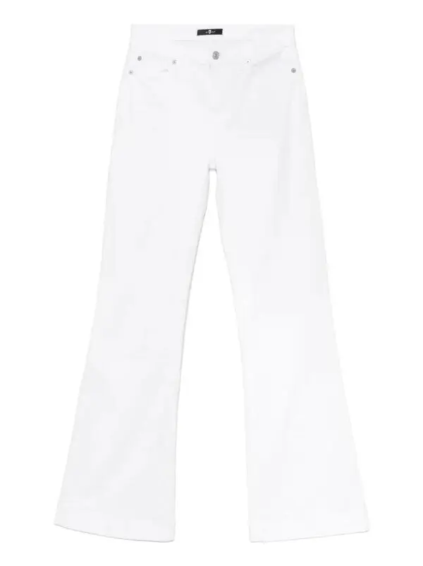 7 For All Mankind Straight-leg Trousers - White