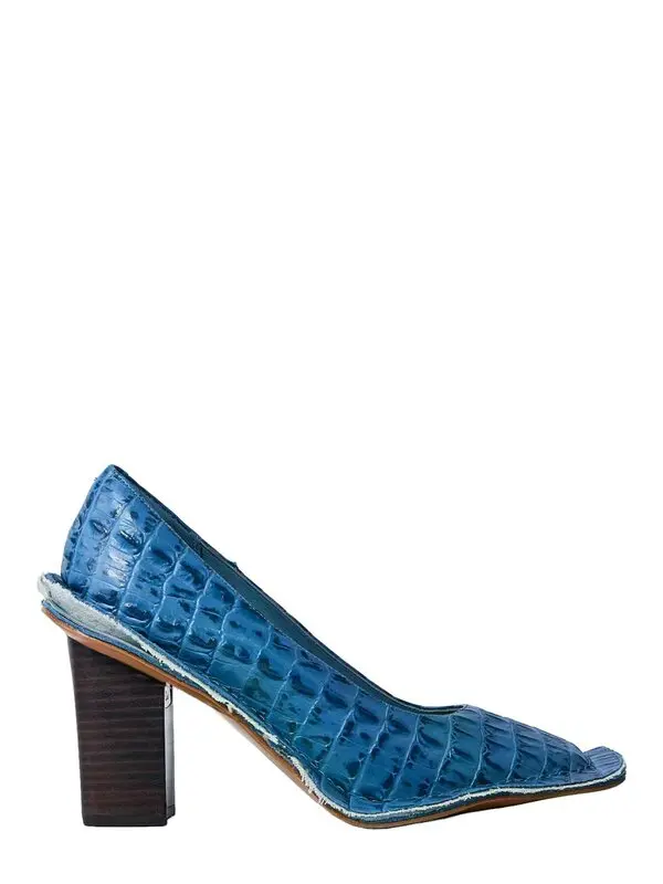 Martine Rose X Clarks 80mm Leather Pumps - Blue