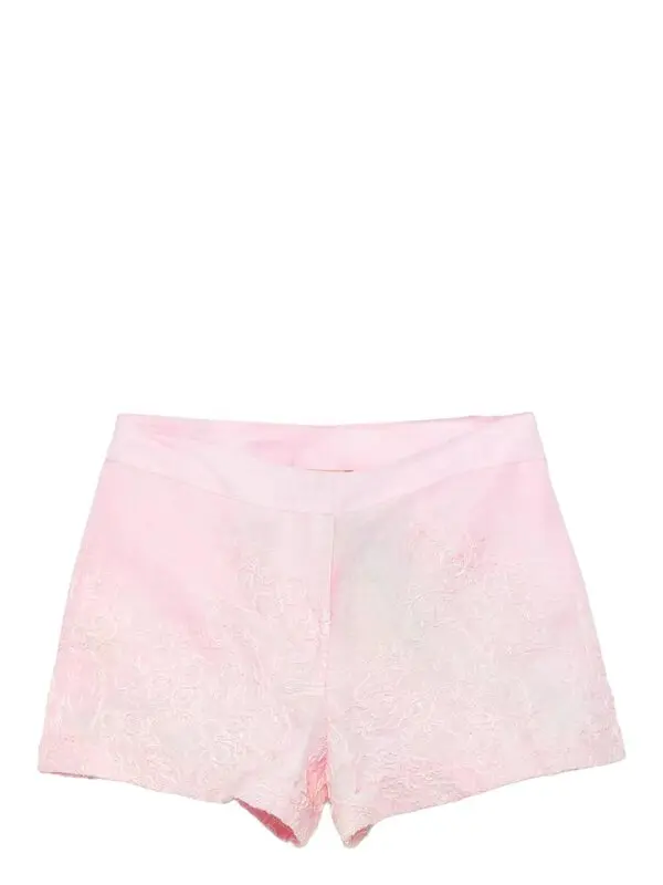 Ermanno Scervino Floral-embroidered Shorts - Pink