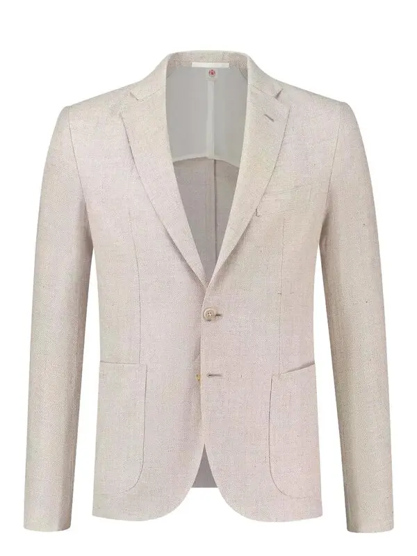LUIGI BORRELLI Single-breasted Blazer - Neutrals