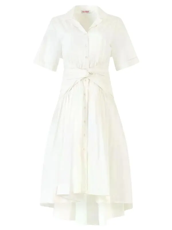 Rosie Assoulin Cotton Midi Dress - White