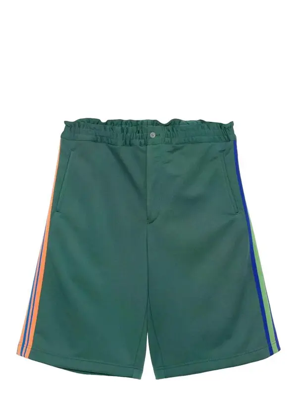 Comme Des Garçons Striped Shorts - Green