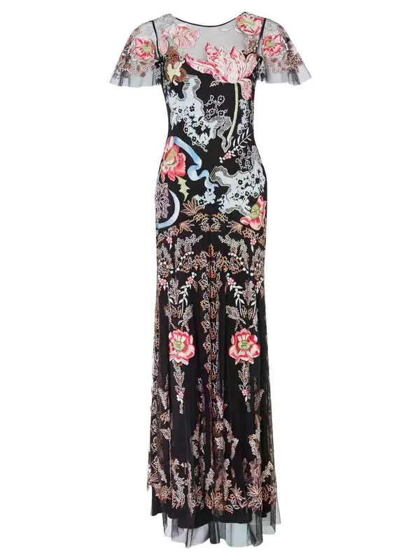 TEMPERLEY LONDON Bilbao Gown - Black
