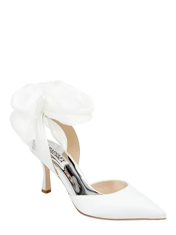 Badgley Mischka Blaze Pumps - White Satin