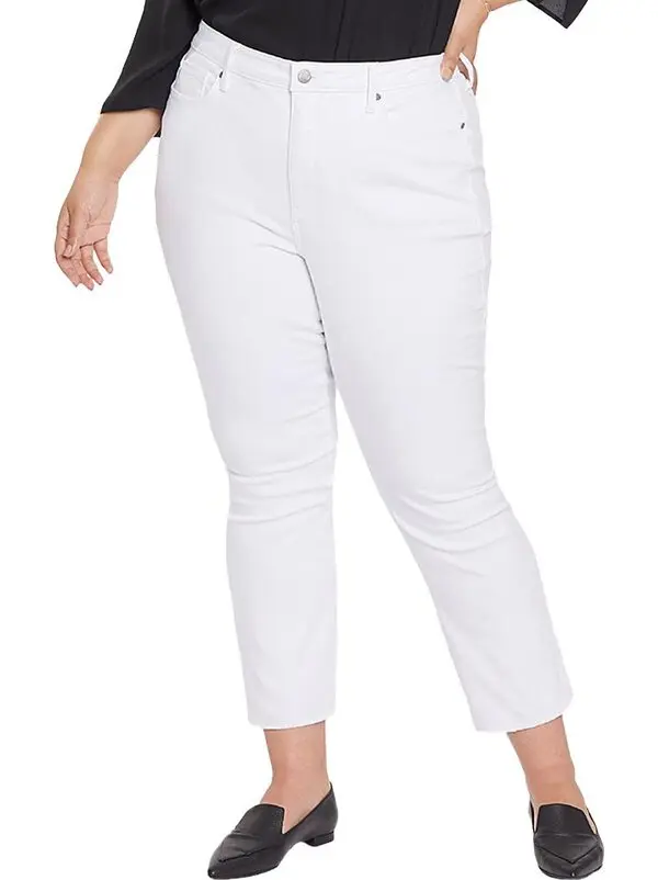 NYDJ Slim Bootcut Ankle Jeans - Optic White