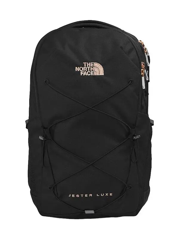 The North Face Jester Luxe Backpack - Tnf Black/burnt Coral Metallic