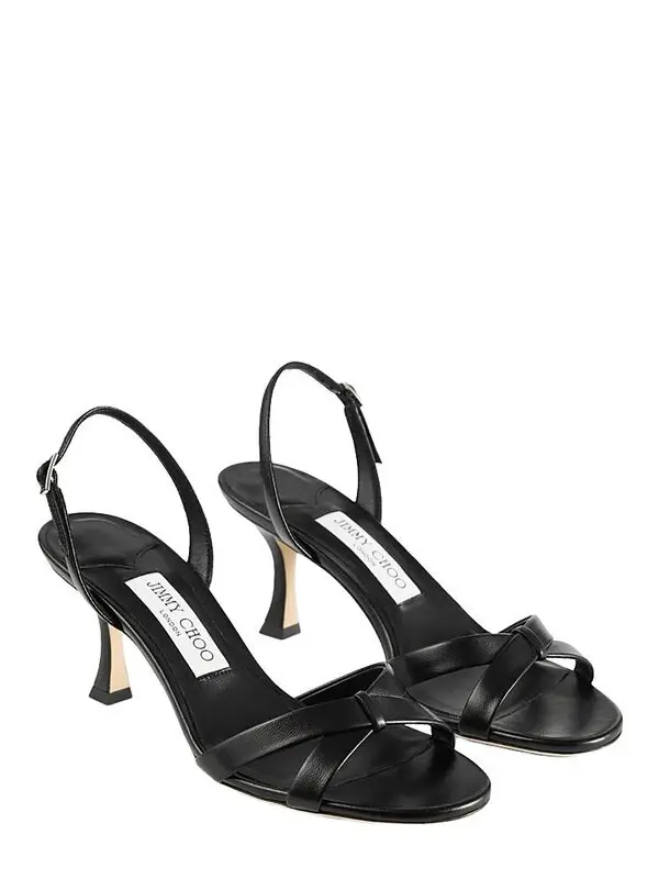 JIMMY CHOO Elsy 70 High Heel Sandals - Black
