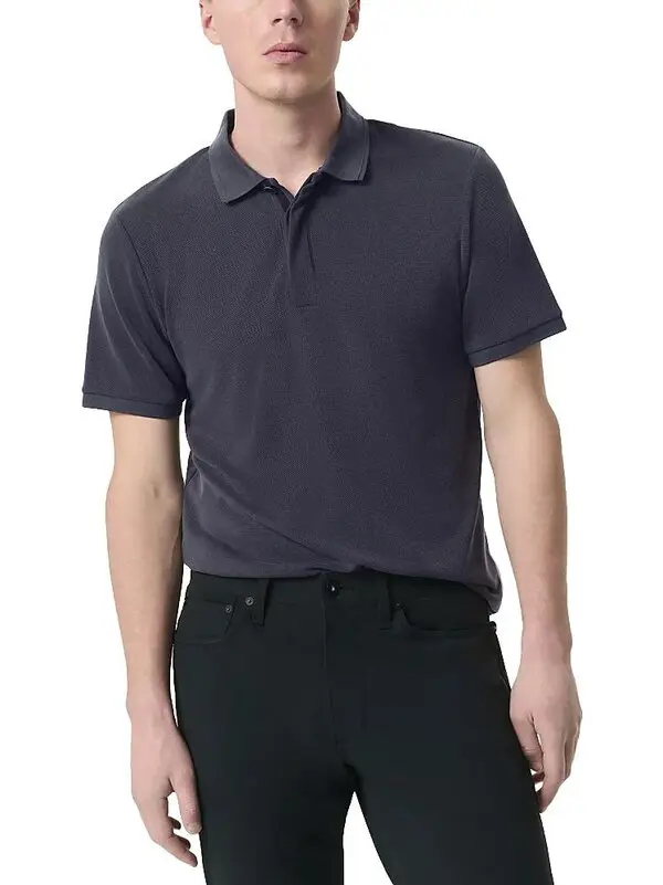 Rag & Bone Tech Pique Short Sleeve Polo Shirt - Salute