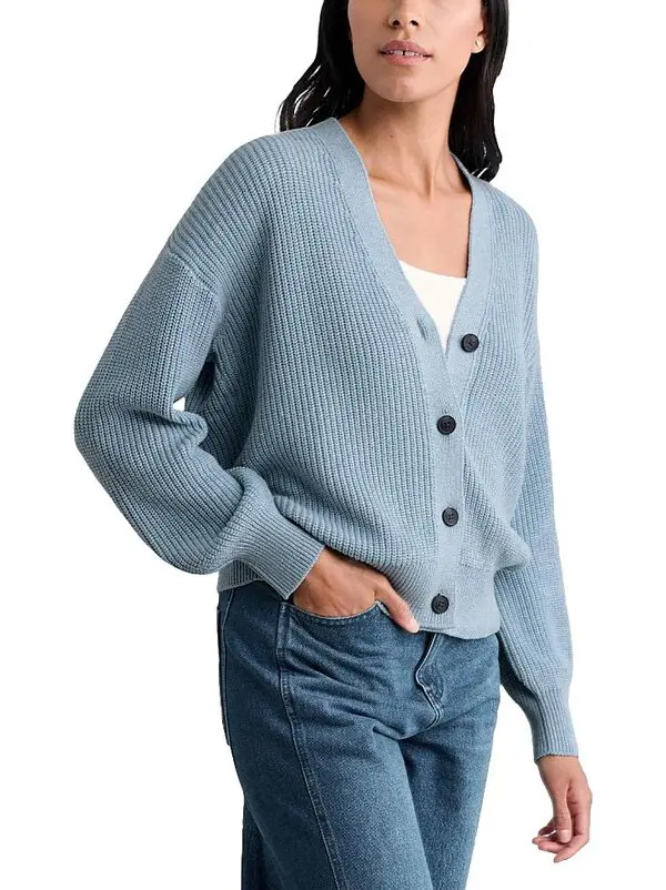 SEASALT CORNWALL Winding Creek Cardigan - Blue Fog