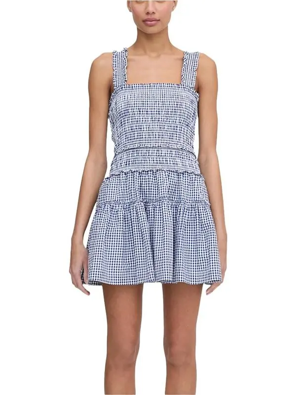 Hill House Home The Azalea Mini Nap Dress - Navy Gingham