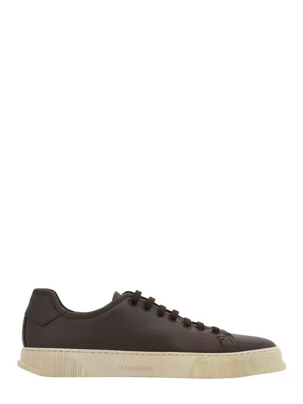 FERRAGAMO Lace-up Sneakers - Brown