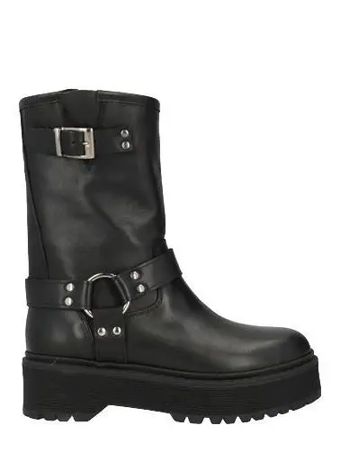OVYE Ankle Boots In Calfskin With Appliqués - Black