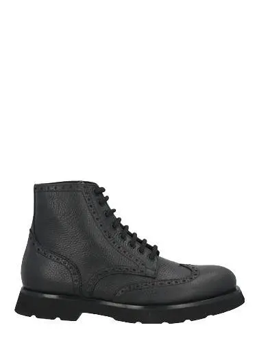 GIOVANNI CONTI Leather Ankle Boots - Black