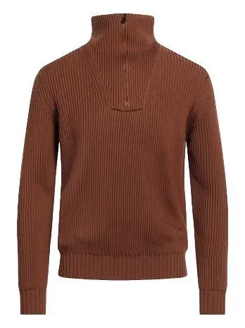 FILIPPO DE LAURENTIIS Mid-weight Knit Turtleneck - Brown