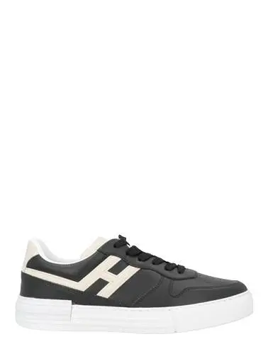 Hogan Leather Low-top Sneakers - Black