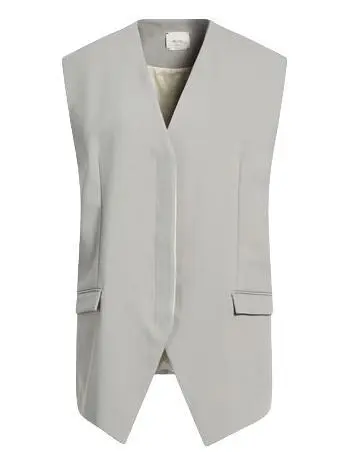 ALYSI Single-breasted Sleeveless Blazer - Grey