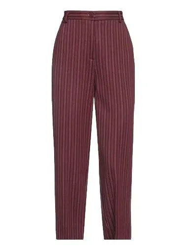 VICOLO Tapered Pinstripe Trousers - Red