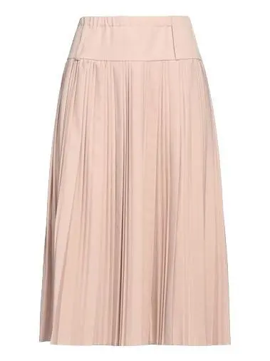 VICOLO Midi Pleated Skirt - Beige