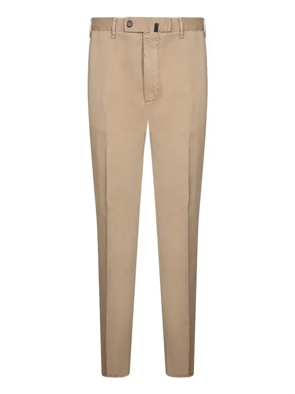 Incotex Regular Fit Chinolino Trousers - Beige