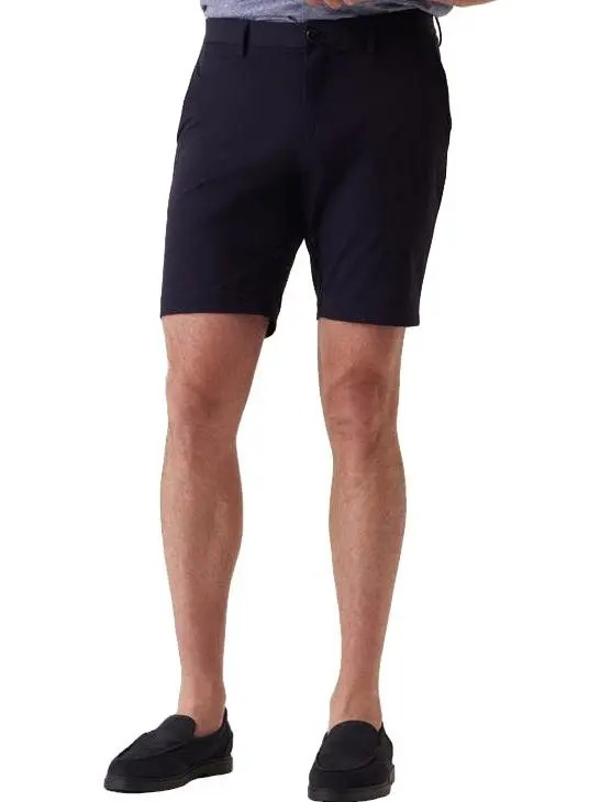 DEKE Oasis Sst Techno Sateen Bermuda Shorts - Black Navy